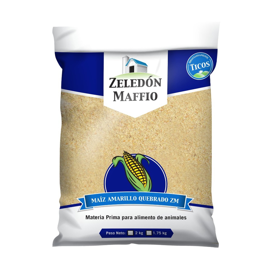MAIZ QUEBRADO BULTO 12UDS - 21KG | Agroindustrial Zeledón Maffio